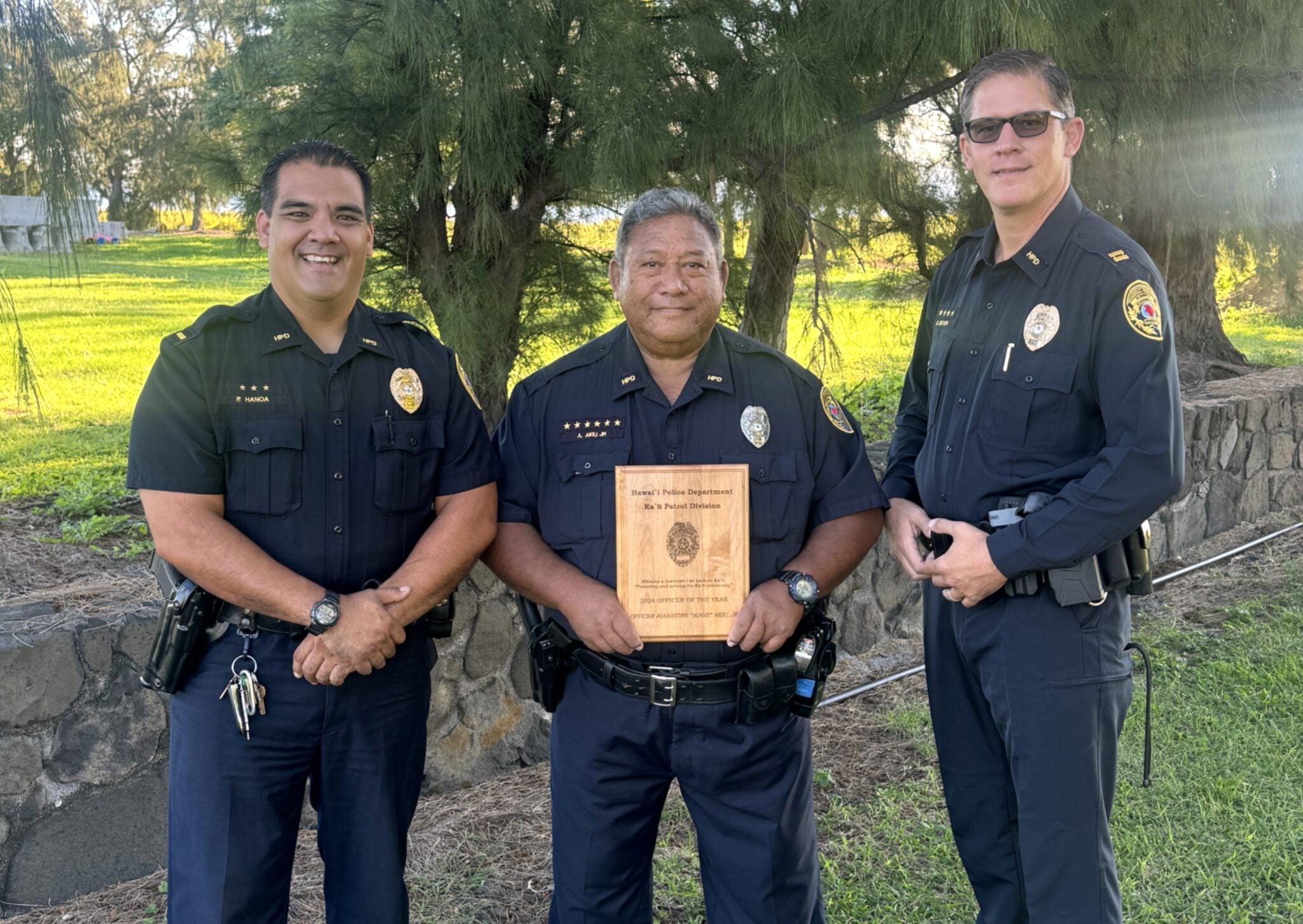 Hawaiʻi Police Department | Ka‘ū Top Enforcer and Officer of the Year ...