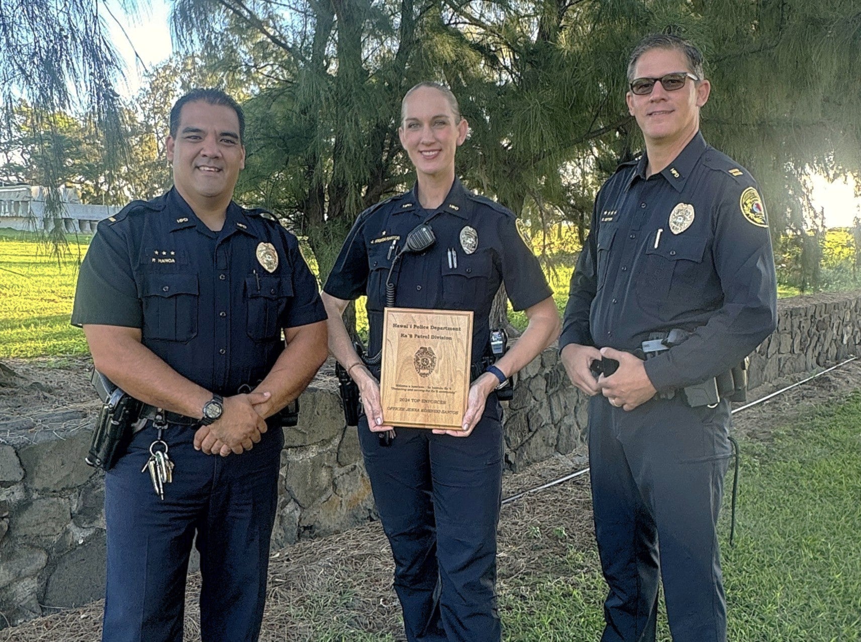 Hawaiʻi Police Department | Ka‘ū Top Enforcer and Officer of the Year ...